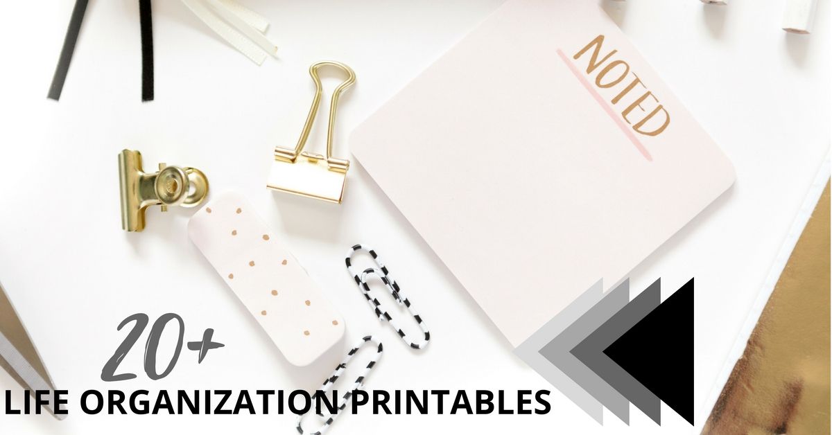 20+ of the Best Life Organization Printables - Redefining Mom